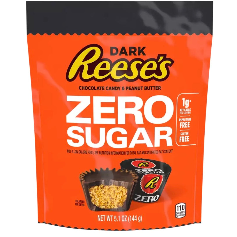 Reese’s Zero Sugar Dark Chocolate Peanut Butter Cups – 144 g – Snackamarack